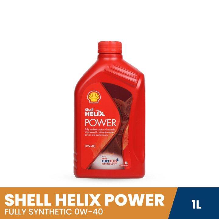 SHELL Helix Power Fully Synthetic 0W-40 (1Liter) - Car Gasoline Engine ...