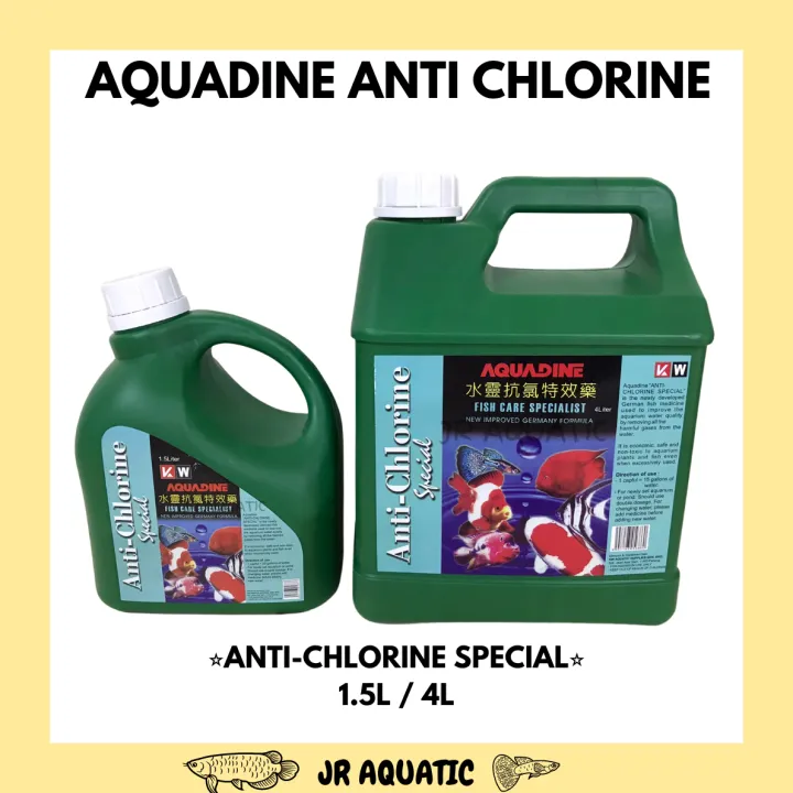 AQUADINE Anti Chlorine Special 1.5L / 4L | Lazada