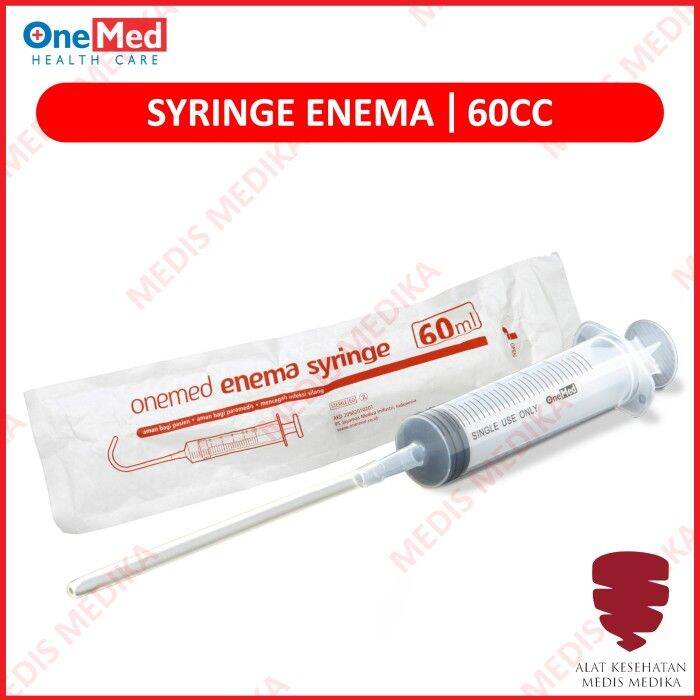 Syringe Enema 60cc Onemed Gliserin Spet Spuit Suntikan Suntik 60 cc ...