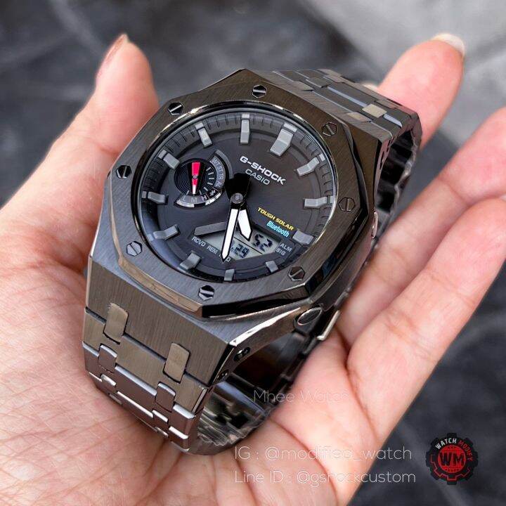 G-Shock Casioak Gun Metal Stainless Steel with Tough Solar System ...