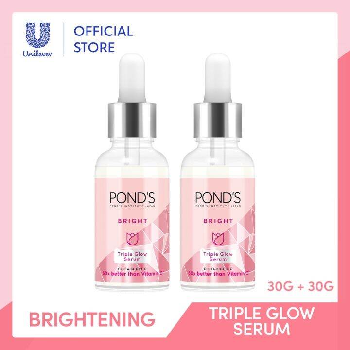[Bundle] POND'S Bright Triple Glow Facial Serum with Gluta Boost ...