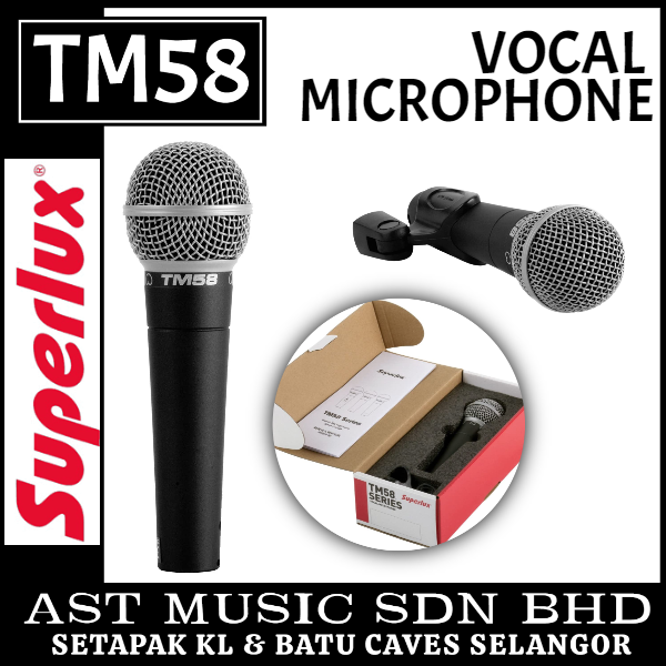 Superlux TM58 Dynamic Vocal Microphone (Single) / TM58S | Lazada