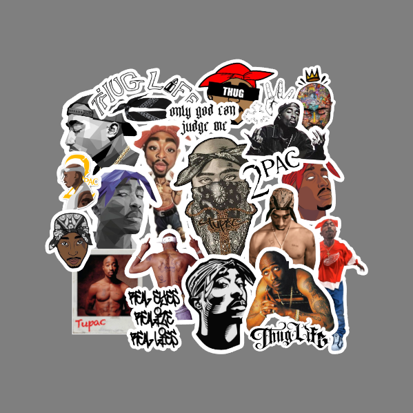Tupac Shakur (2pac) Sticker Pack -Waterproof Laminated | Lazada PH
