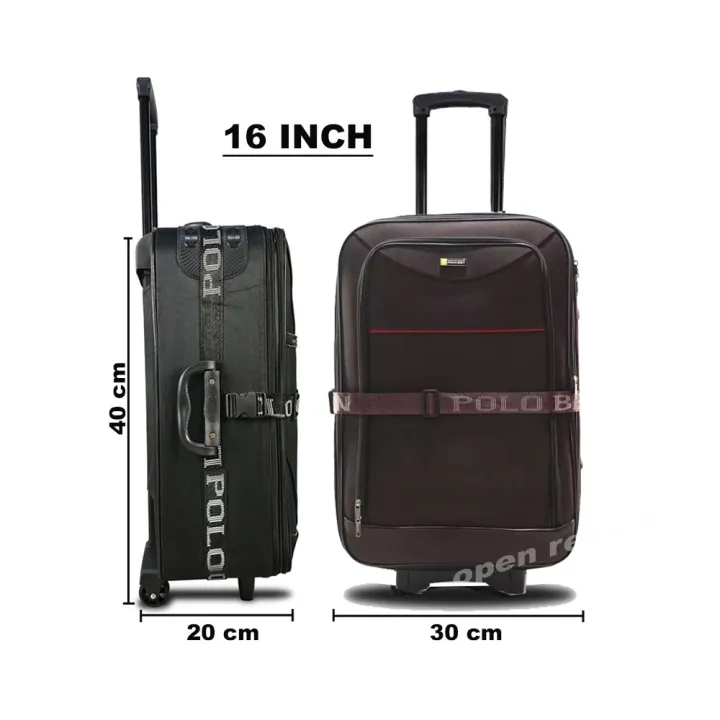 Koper Baju 16 inch Travelling Polo Ben, cocok untuk berpergian 1 - 2 ...