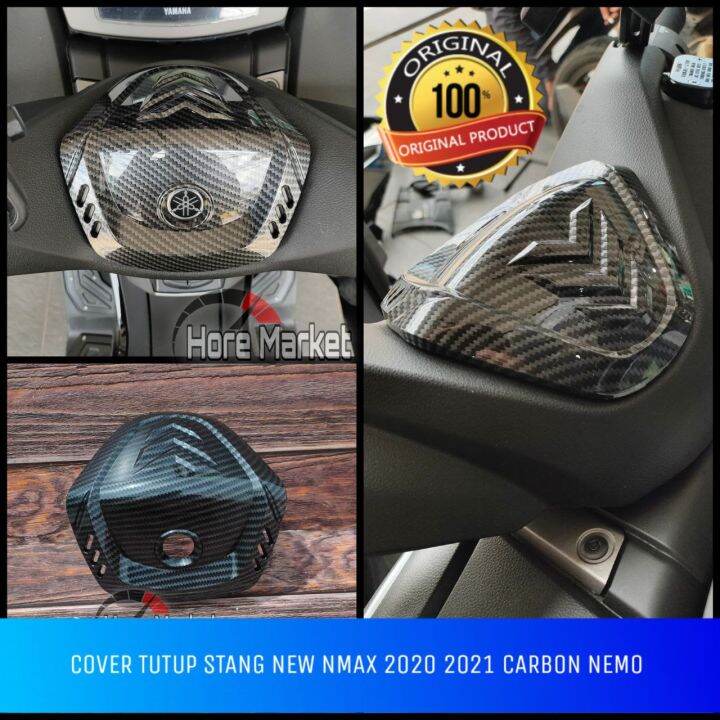 COVER STANG NMAX 2020 2021 2022 CARBON NEMO TUTUP STANG ALL NEW NMAX ...