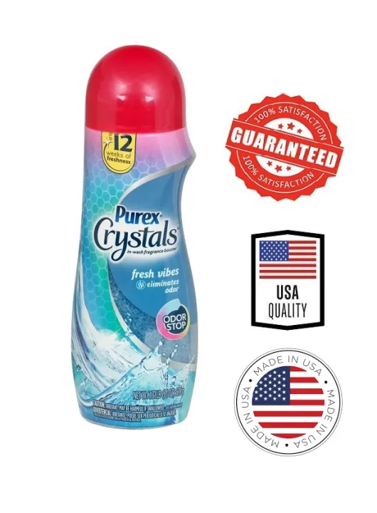 Purex Crystals in-Wash Fragrance and Scent Booster, Fresh Vibes, 15.5 ...