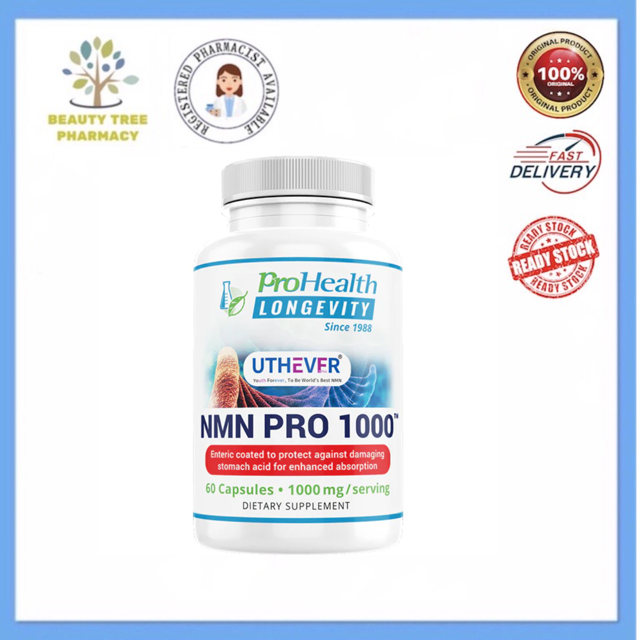 ProHealth Longevity NMN Pro 1000 Enhanced Absorption Featuring Uthever ...
