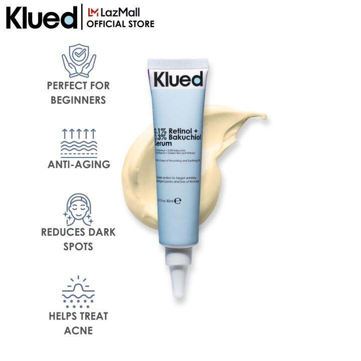 Klued - 0.1% Retinol + 0.3% Bakuchiol Serum 30ML | Lazada PH