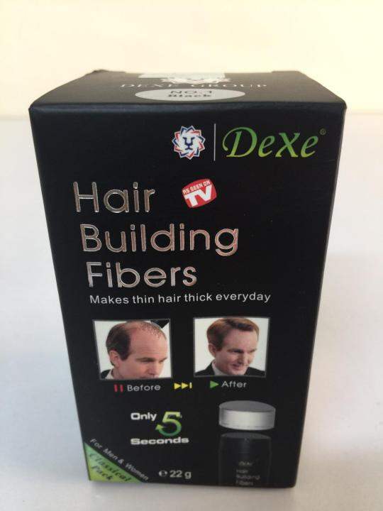 Dexe Hair Fiber ผงไฟเบอร์ปกปิดผมบาง สีน้ำตาลเข้ม [พร้อมส่ง] | Lazada.co.th