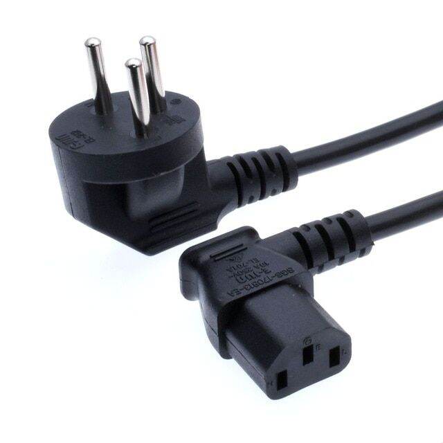 Israel Si-32 3 Pin Plug To Iec C13 Pdu Angle Power Cord For Pc Computer ...
