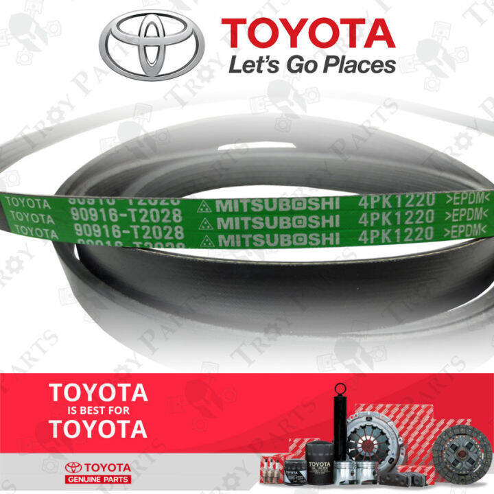 Original Toyota Fan Belt 90916-T2028 for Toyota Vios NCP93 Yaris NCP91 ...
