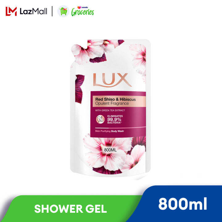 Lux Shower Gel Refill Skin Purifying Red Shiso & Hibiscus 800ml | Lazada
