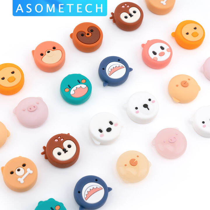 GeekShare 4PCS Cute Animal Silicone Thumb grip Cap for Nintendo Switch ...