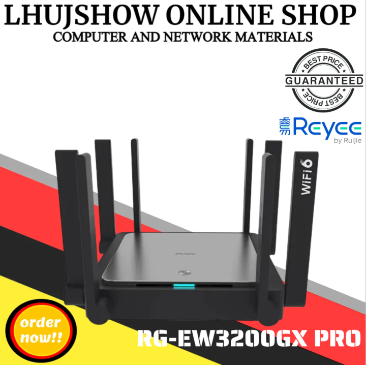 RUIJIE RG-EW3200GX PRO 3200M Wi-Fi 6 Dual-band Gigabit Mesh Router ...