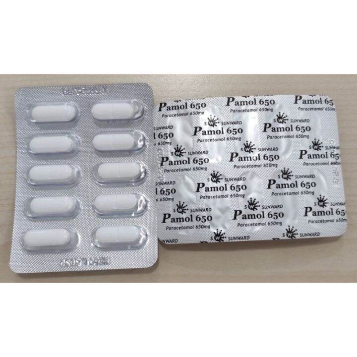 PAMOL 650MG TABLET 10S (PARACETAMOL 650MG) UBAT DEMAM / UBAT TAHAN ...