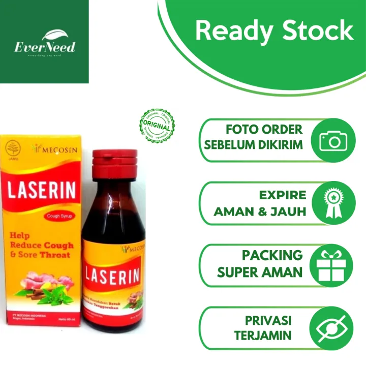 obat batuk Laserin 60 ml per botol | Lazada Indonesia