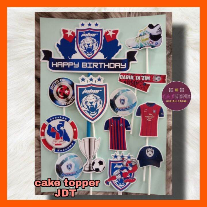 JDT FOOTBALL CLUB CAKE TOPPER BAKEWARE DECORATION | Lazada