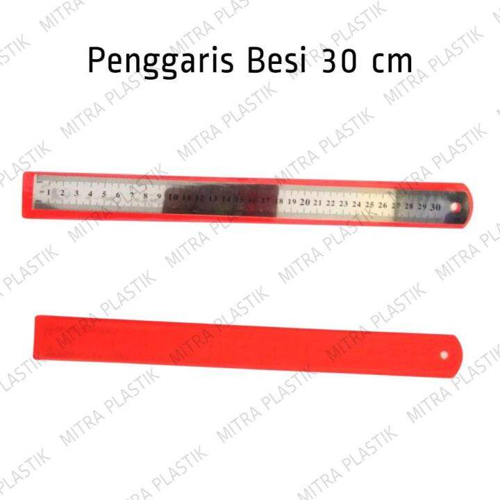 Penggaris Besi 30cm Penggaris 30cm Penggaris Ruler Penggaris Stainless ...