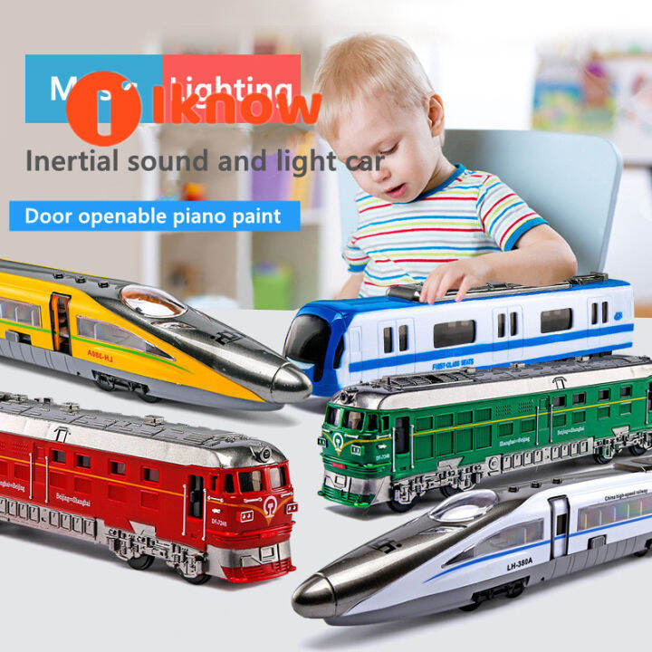 I know 1:48 Electric Train Toy for Kids Die Cast Subway Train Play ...