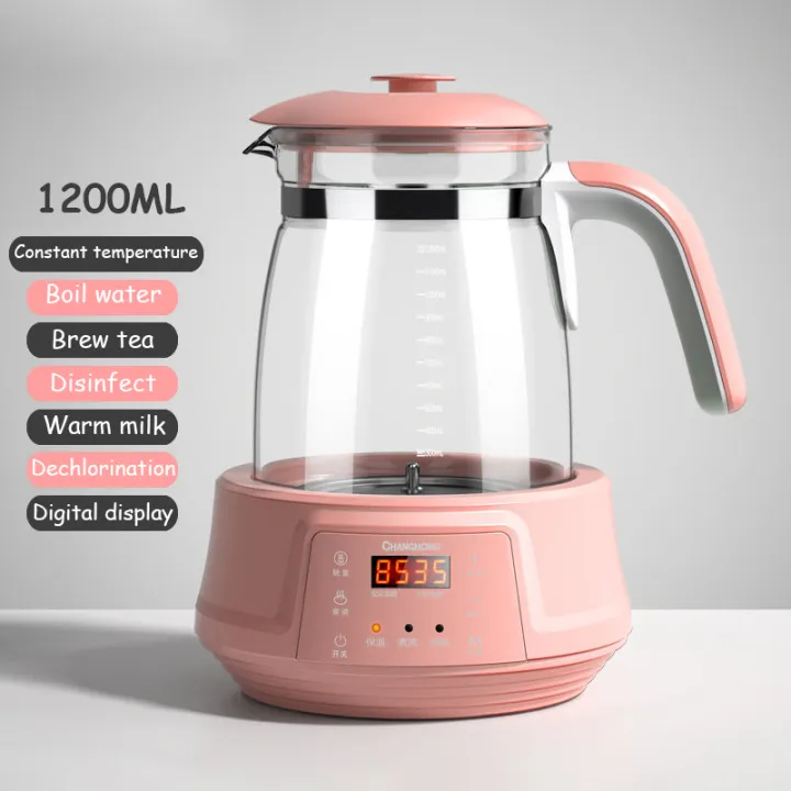 Portable Smart Glass Electric Kettle with IMD Touch Screen, Newborn Hot ...