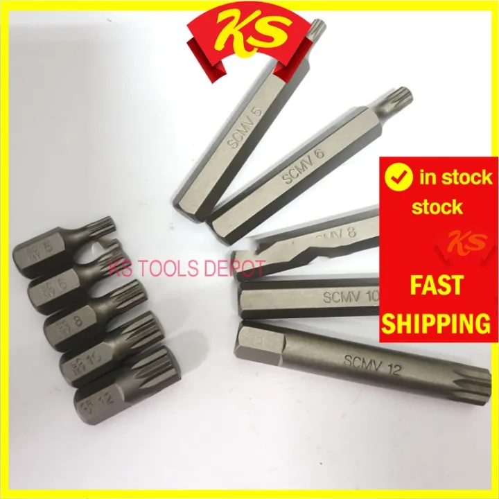 Taiwan Short 30MM ~ Long 75MM | Spline Bit | Power Bit | Screwdriver ...