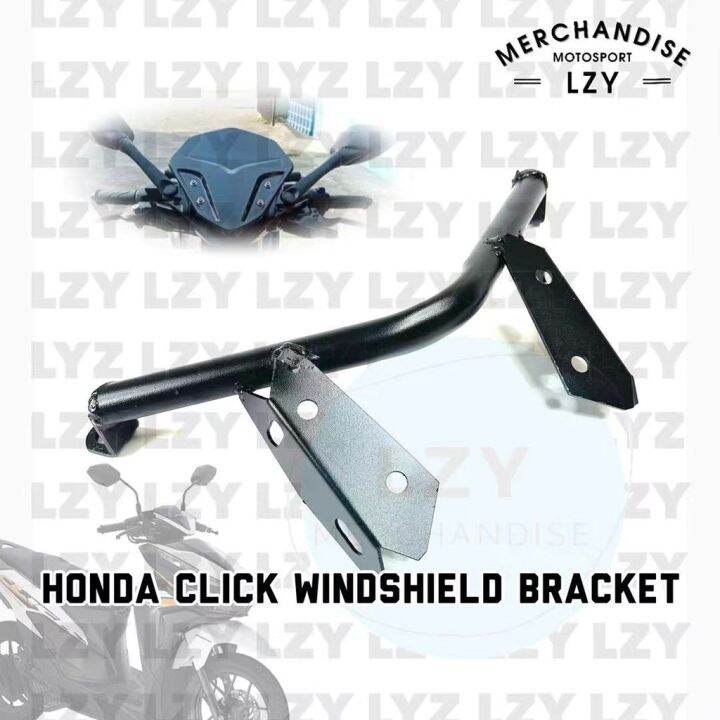 motorcycle Honda Click V2 Windshield Bracket Side Mirror Bracket ALLOY ...