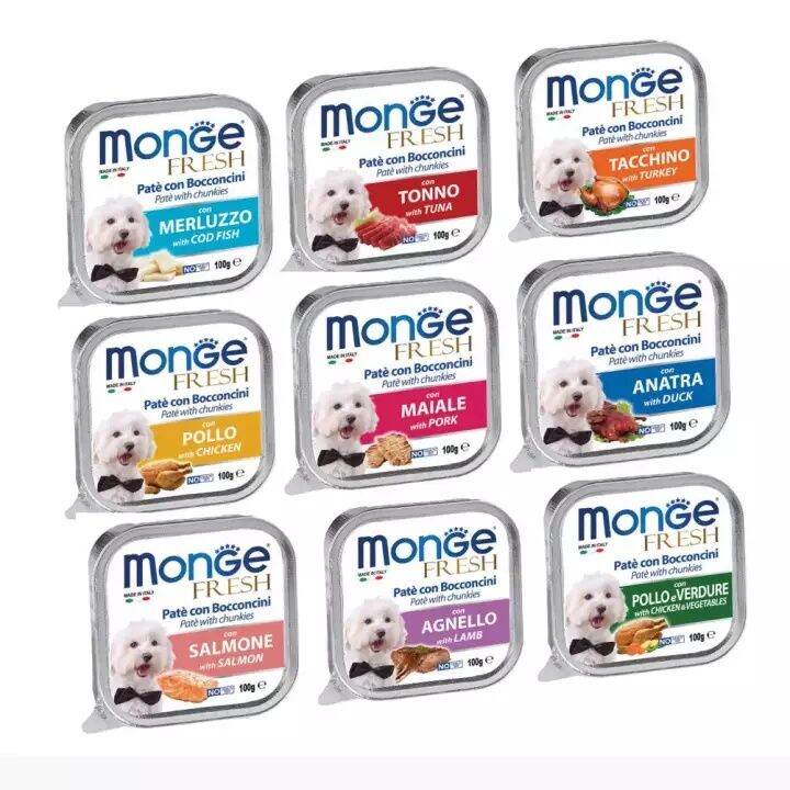 Monge Fresh 100gsm Dog Wet Food / Tray Food - Dog / Puppies | Lazada