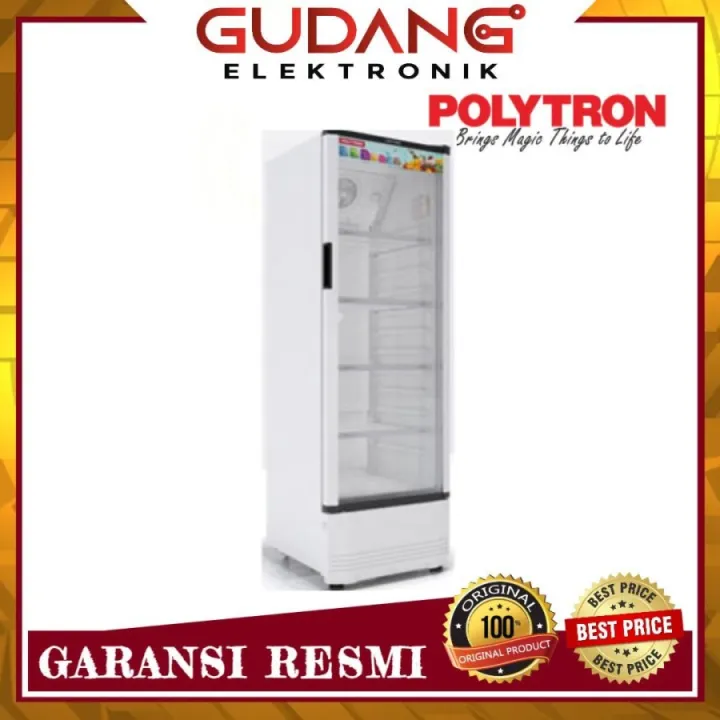 LEMARI ES KACA POLYTRON SCN 230 L SHOWCASE POLYTRON GARANSI 5 TAHUN ...