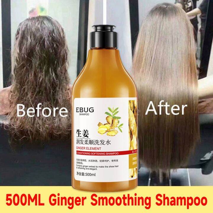 500ML Ginger Hair Shampoo shampoo ng luya Fast Regrowth Anti Hair Loss ...