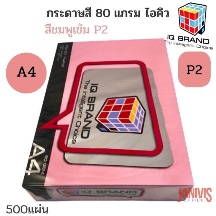 กระดาษถ่ายเอกสารสีIQ 80 แกรม A4 500แผ่น หลากสี | Lazada.co.th