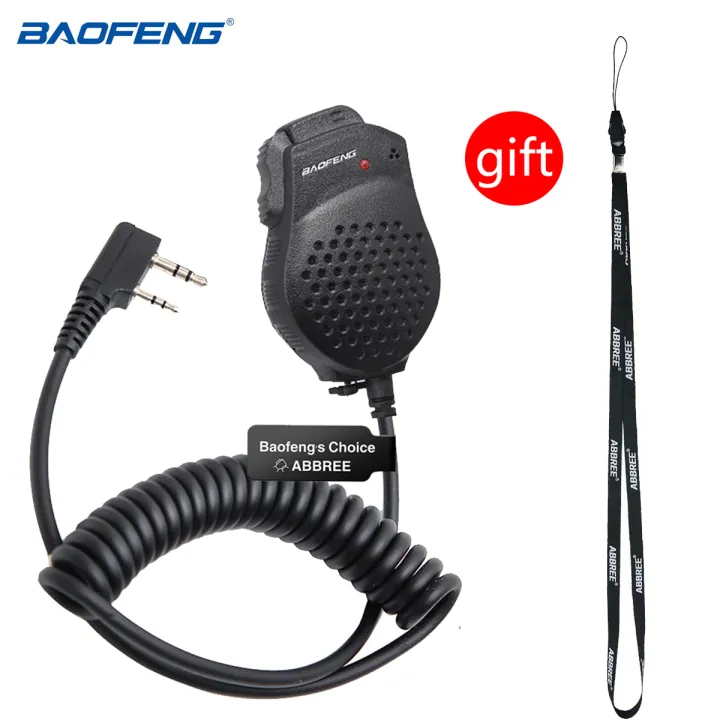 Original Baofeng Speaker Mic Microphone Dual PTT for BaoFeng Two Way ...