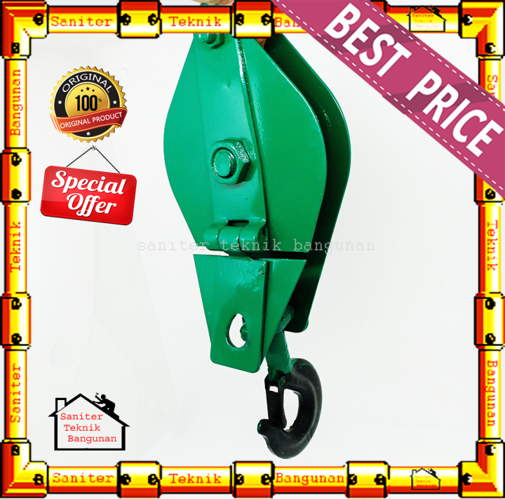 Saniter Teknik Bangunan-Kerekan Timba Sumur 3" Inch 1/2 Ton-Catrol ...