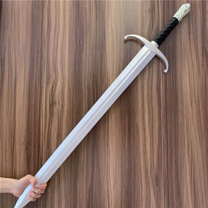 104cm Movie Cosplay Sword White Wolf Head Sword Prop 1:1 Sword Weapon ...