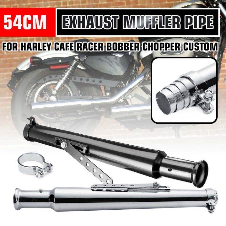 540mm Motorcycle Retro Tail Exhaust Pipe Muffler Silencer For Honda ...