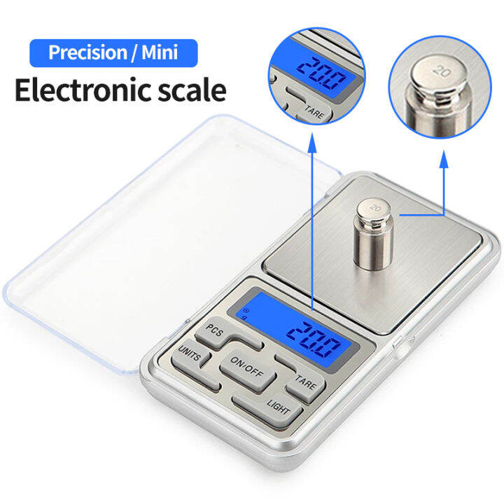 200g*0.01g/500g*0.1g Kitchen Scale Mini Precision Electronic Scales Stainless steel Digital ...