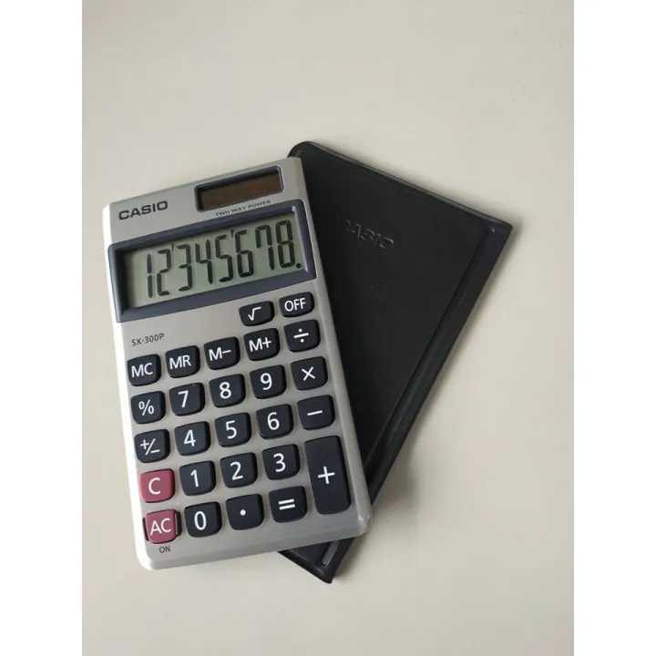 [Ready Stock] Casio Sx300p Portable Calculator with Leather Sleeve ...