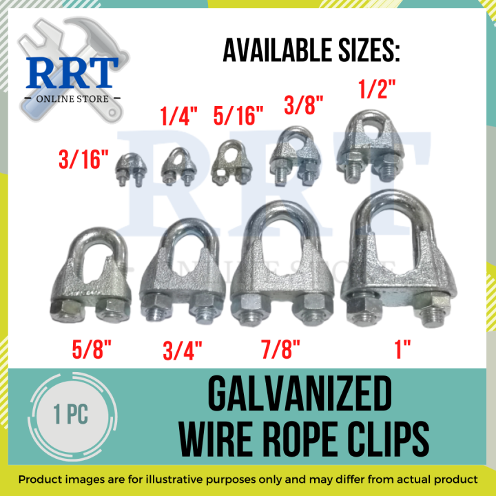 Galvanized Wire Rope Clips Clamps | Lazada PH