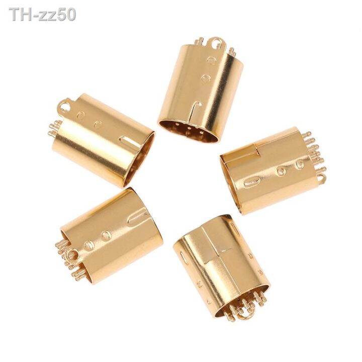 卍 5Pcs Mini Din 10 Pin Circular Connector Male Pcb Solder Through Holes ...