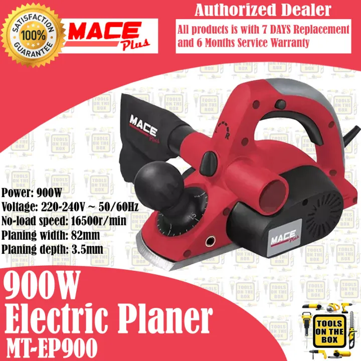 Mace Plus Electric Planer 900W with Dust Bag •100% ORIGINAL MACE PLUS ...