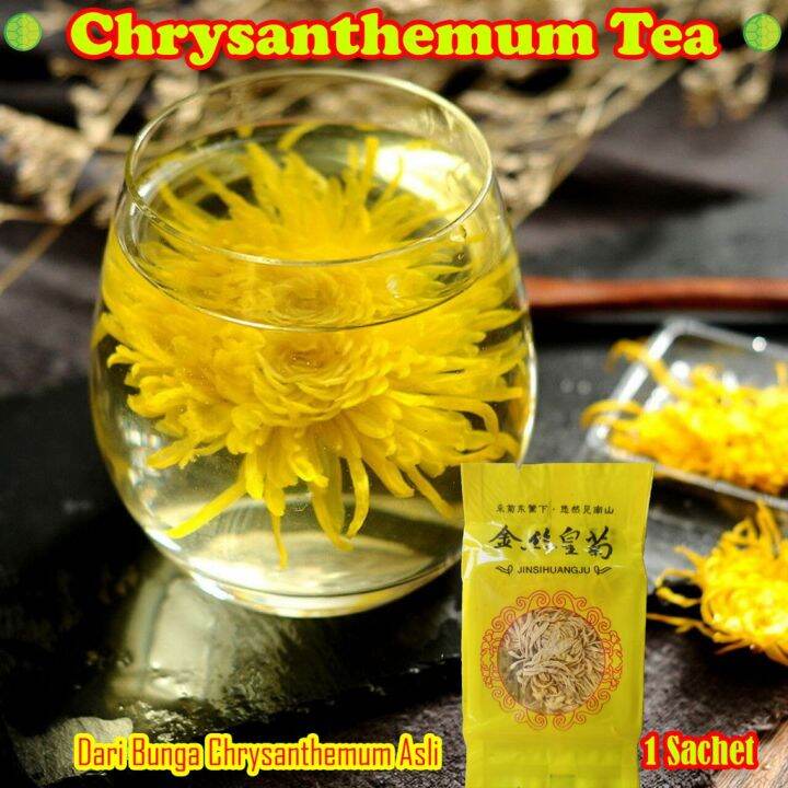 TEH KRISAN Golden CHRYSANTHEMUM Flower Tea Kembang Teh Bunga Krisan ...