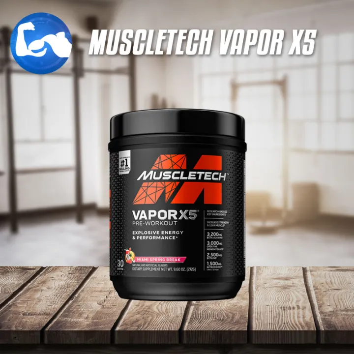 MuscleTech VAPOR X5 Pre-workout (30 servings, w/ Creatine) - EXPLOSIVE ...