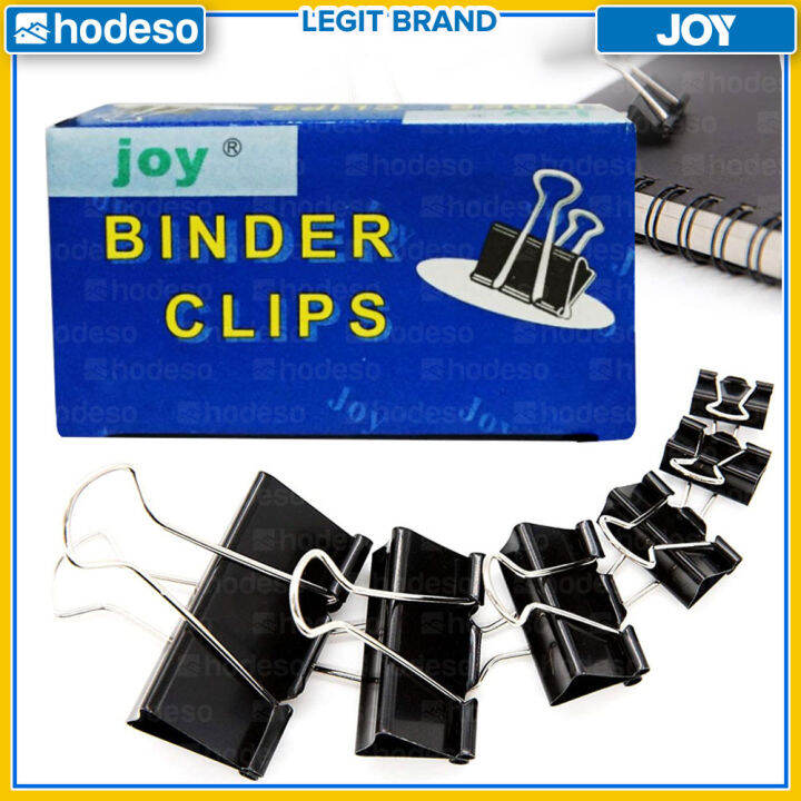 Hodeso I Joy 1 Box Black Binder Clips, Available Sizes, Paper Binder ...