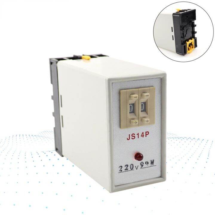JS14P Timer Relay 12V 24V 220V Digital Display Delay Time Relay with ...