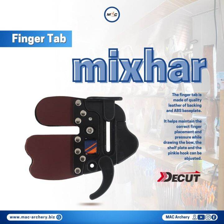 fingertab panahan finger tab panahan pelindung tangan panahan Decut ...