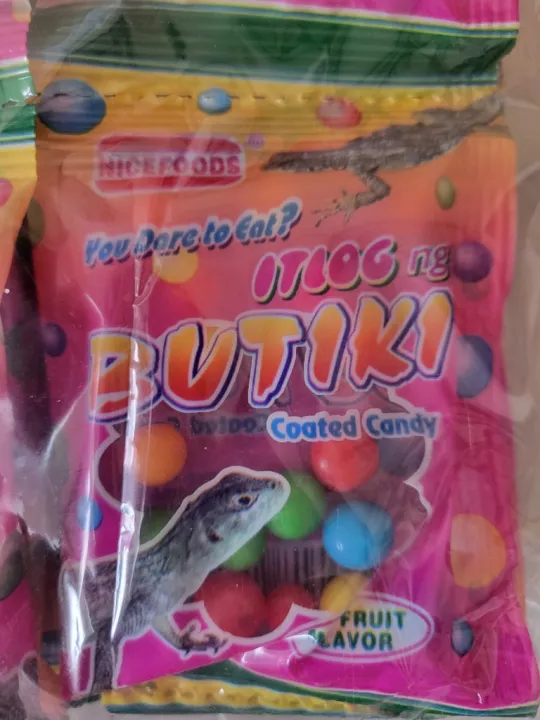 Itlog ng Butiki Coated Candy Fruit Flavor 24s | Lazada PH