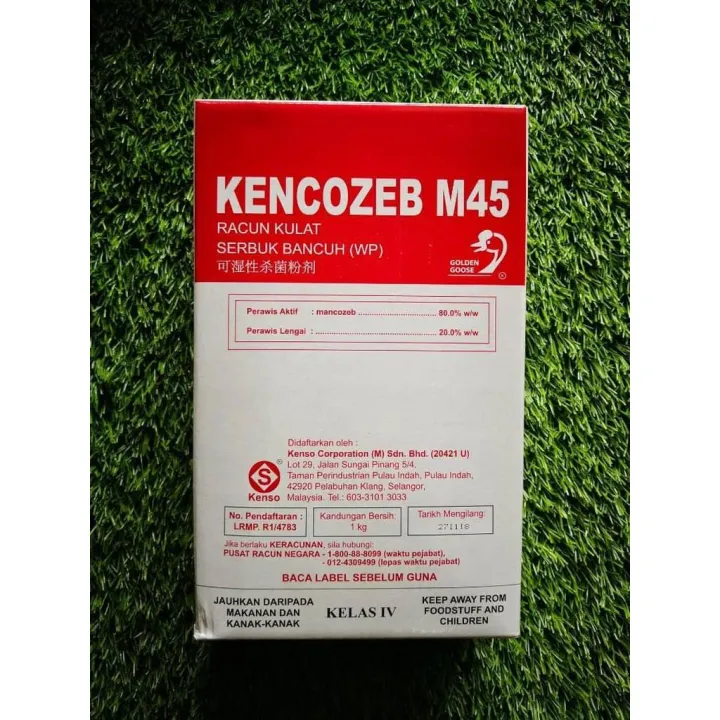 1 KG Kencozeb M45 Mancozeb 80% Racun Kulat Fungicide Kenso | Lazada
