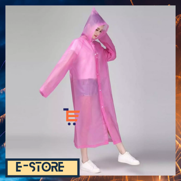 E-STORE EVA Raincoat Unisex Raincoat For Adult Kapote Fashion Raincoat ...