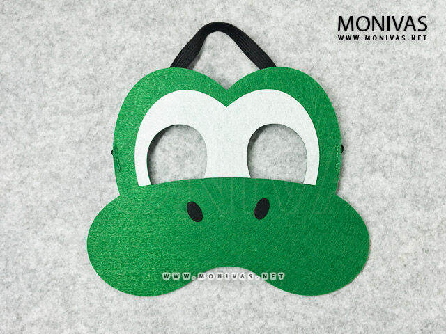 Yoshi Dinosaur Face Mask Super Mario Roleplaying Cosplay Party Supplies ...