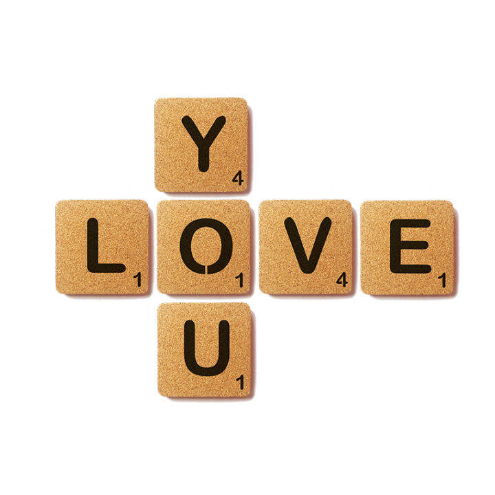 Love You Scrabble Cork Art Wall Decor | Lazada PH