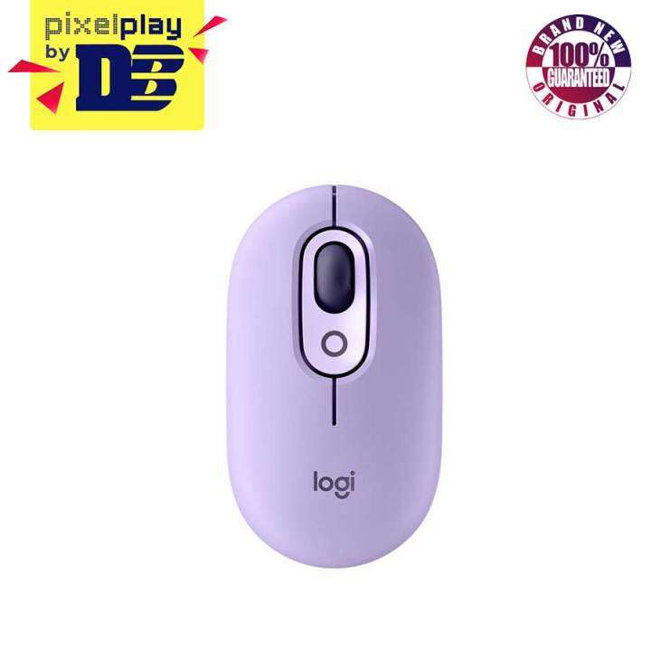 Logitech Pop Mouse Wireless With Customizable Emoji (Cosmos Lavender ...